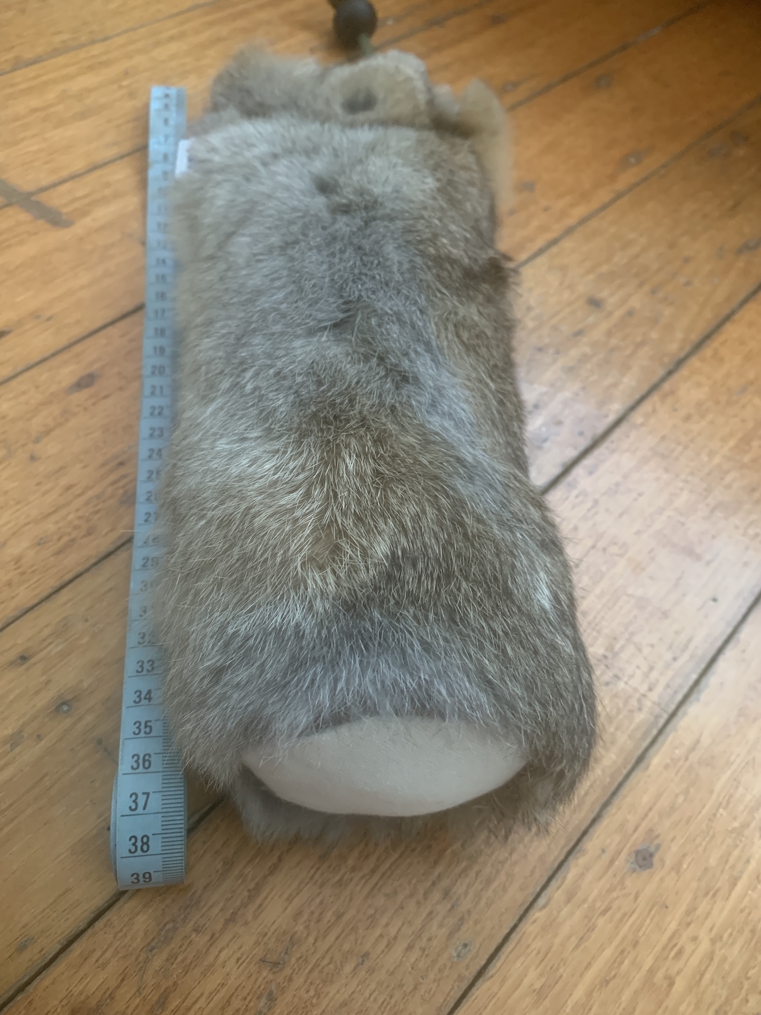Dog Training Dummy: 1lb (450g) Real Rabbit Fur Dummy