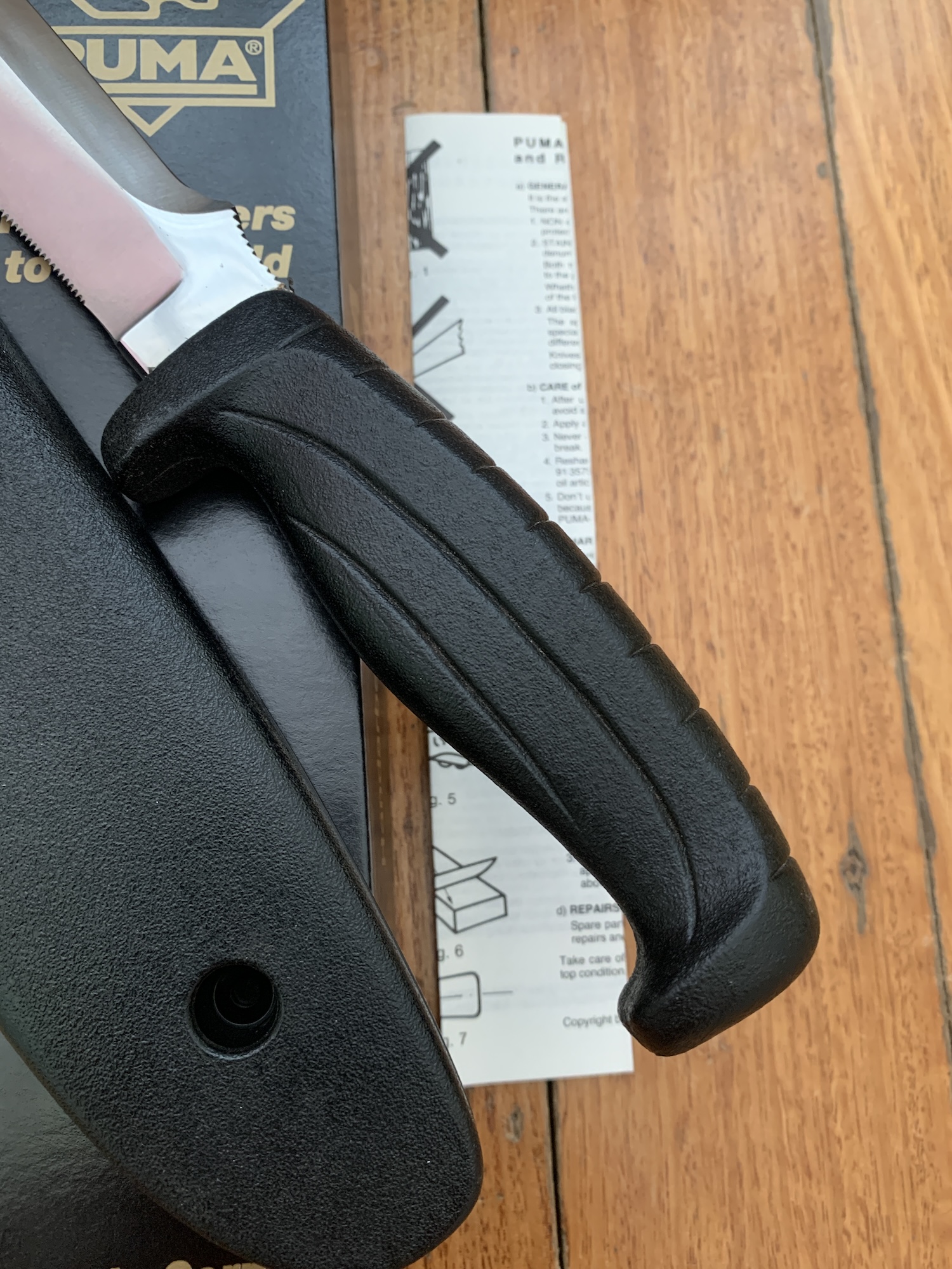 Puma Knife: Puma 1978 SKIPPER Model 6369 White Hunter Dive/Boat Knife ...