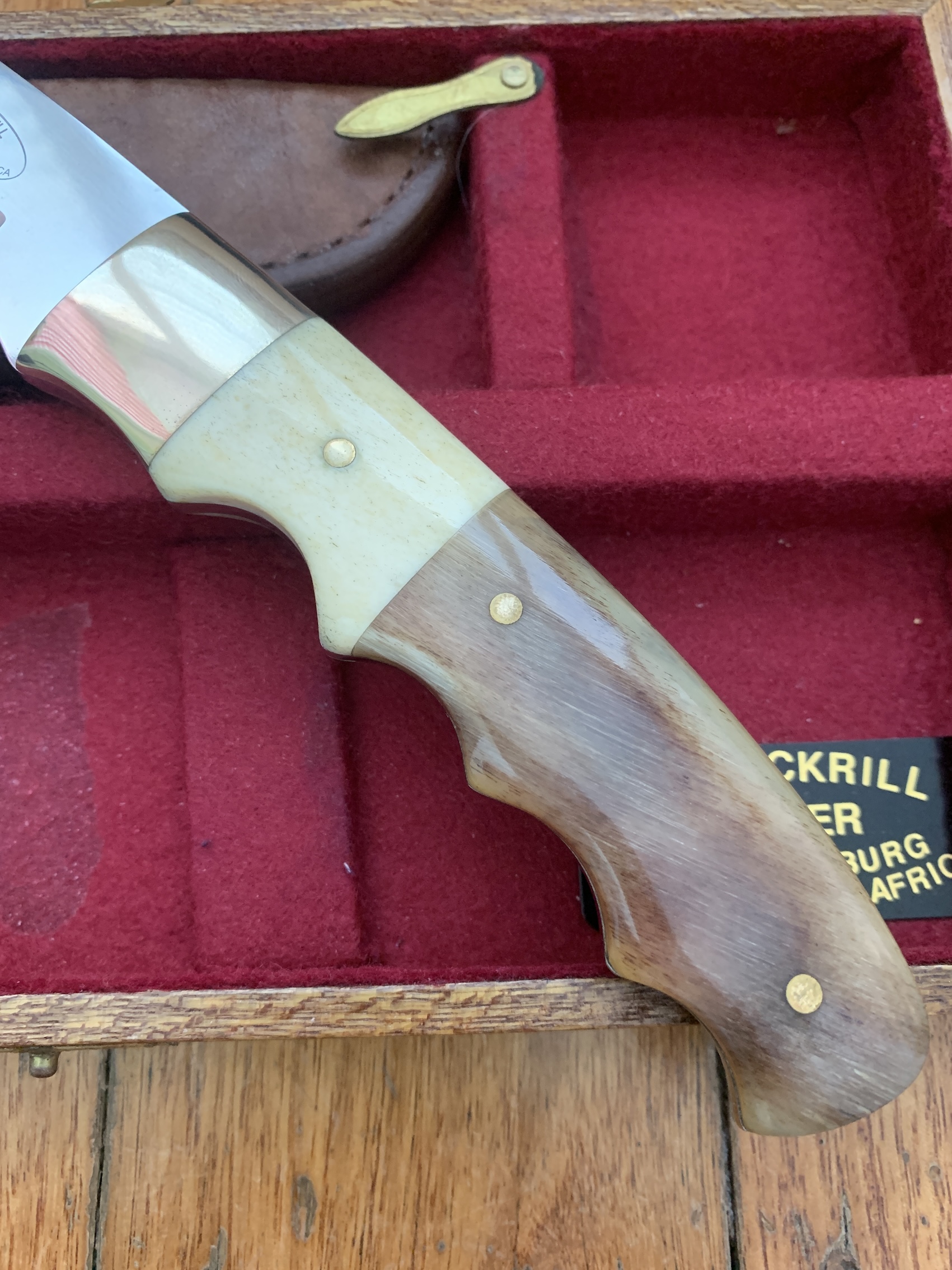 Mackrill Custom Knives 1997 No.4 SCI Limited edition Kudu Bone/Horn ...