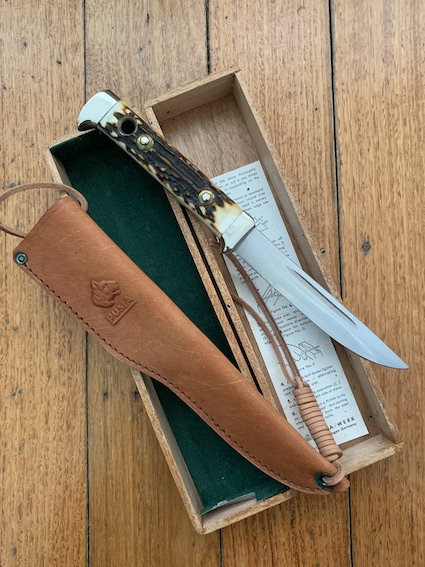 Puma Knife: Puma 11 6383 Original 1968 Buddy in original sheath #56984