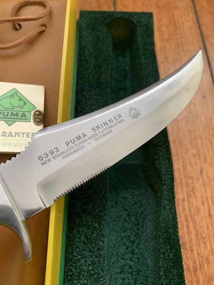 Puma Knife: 1984 Puma Skinner with Stag Antler Handle & Original ...