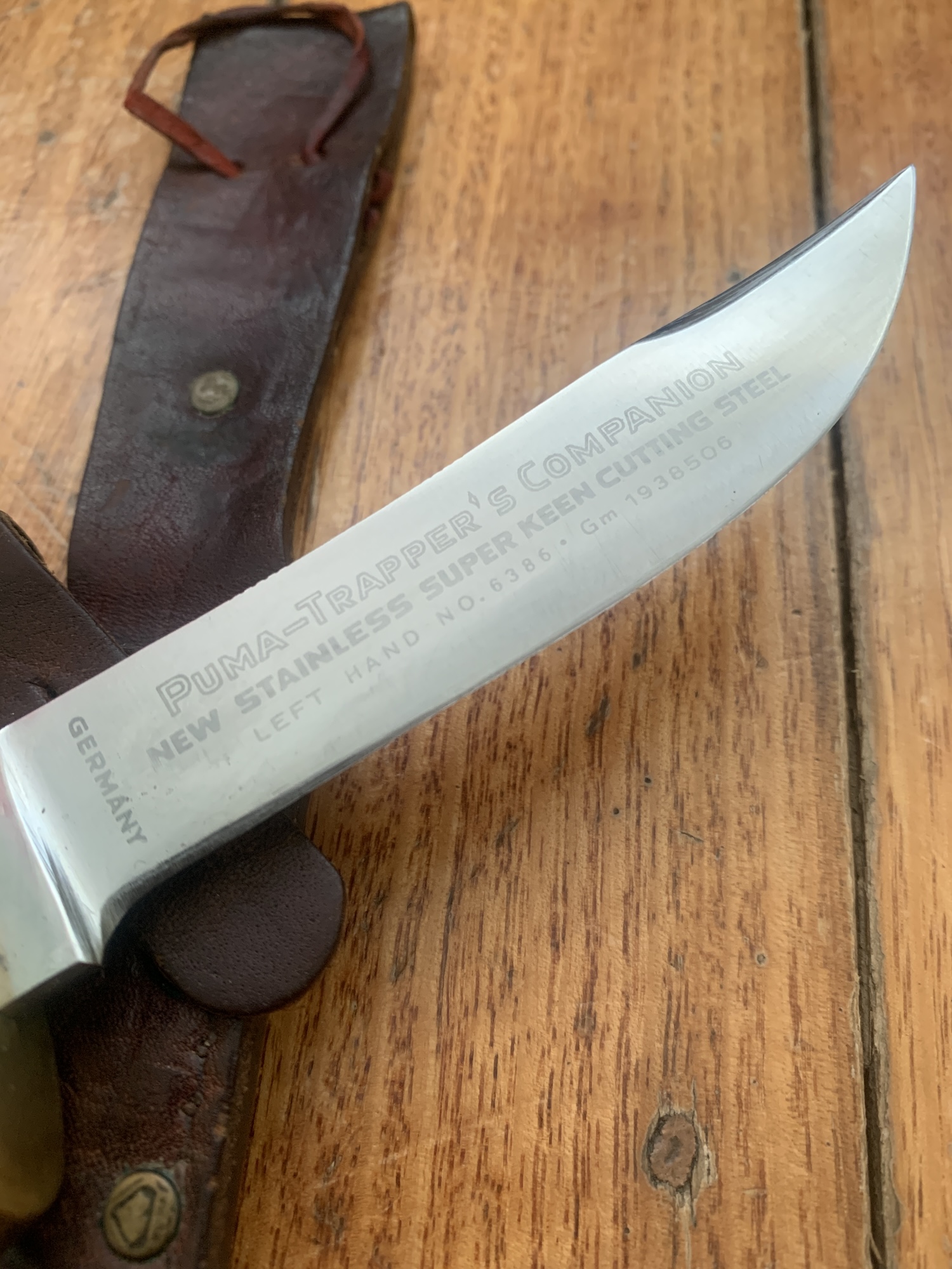 Puma Knife: Puma 11 6385 Original Rare 'LEFT' Hand 1970 Trappers ...