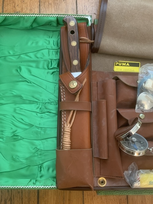 Puma Knife: Puma 1977 Very Rare 1st Generation 52 6392 Survival Knife Kit