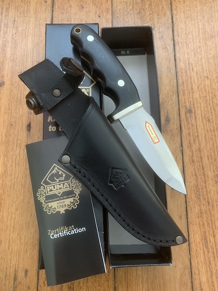 Puma Knife: Puma Saubart-'Pig Beard' Universal Knife with PakkaWood Handle