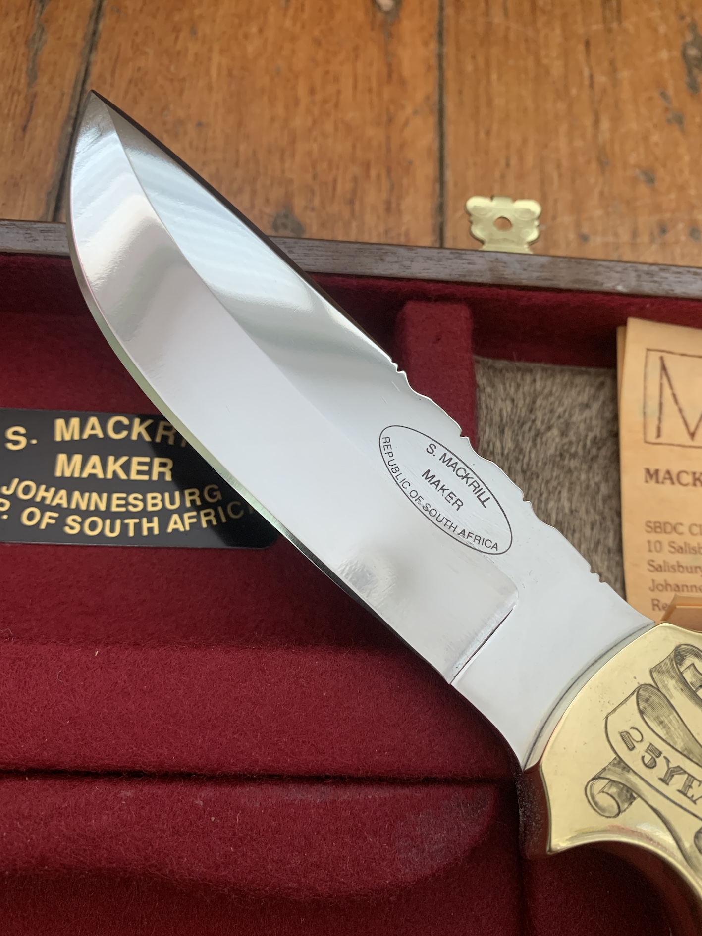 Mackrill Custom Knives 1996 SCI 25 Year Anniversary Limited edition ...