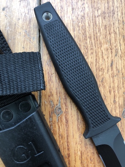 FALLKNIVEN G1 Double Edged Tactical Boot Knife in Zytel Plastic Sheath