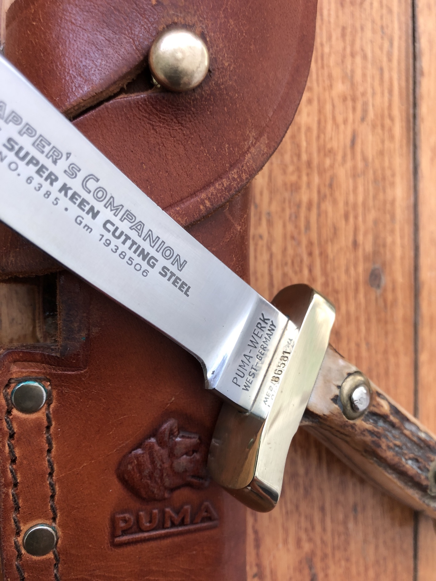 Puma Knife: Puma 11 6385 Original Right 1968 Hand Trappers Companion in ...