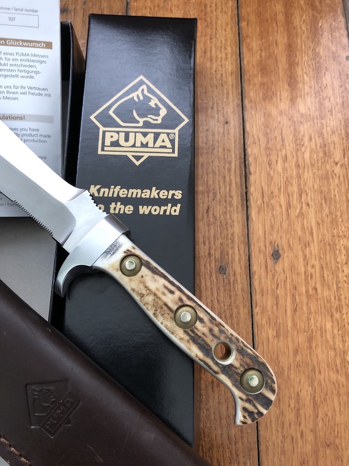 Puma Knife: Puma 2007 Original White Hunter in original sheath & Box