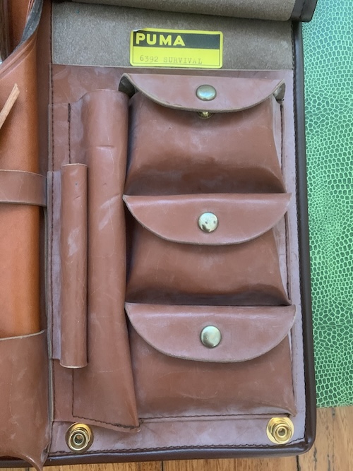 Puma Knife: Puma 1977 Very Rare 1st Generation 52 6392 Survival Knife Kit