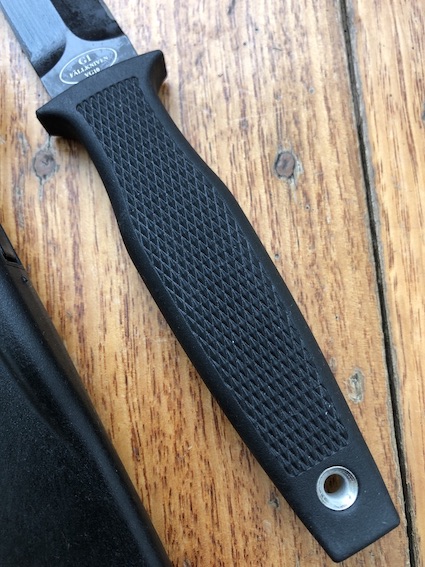 FALLKNIVEN G1 Double Edged Tactical Boot Knife in Zytel Plastic Sheath