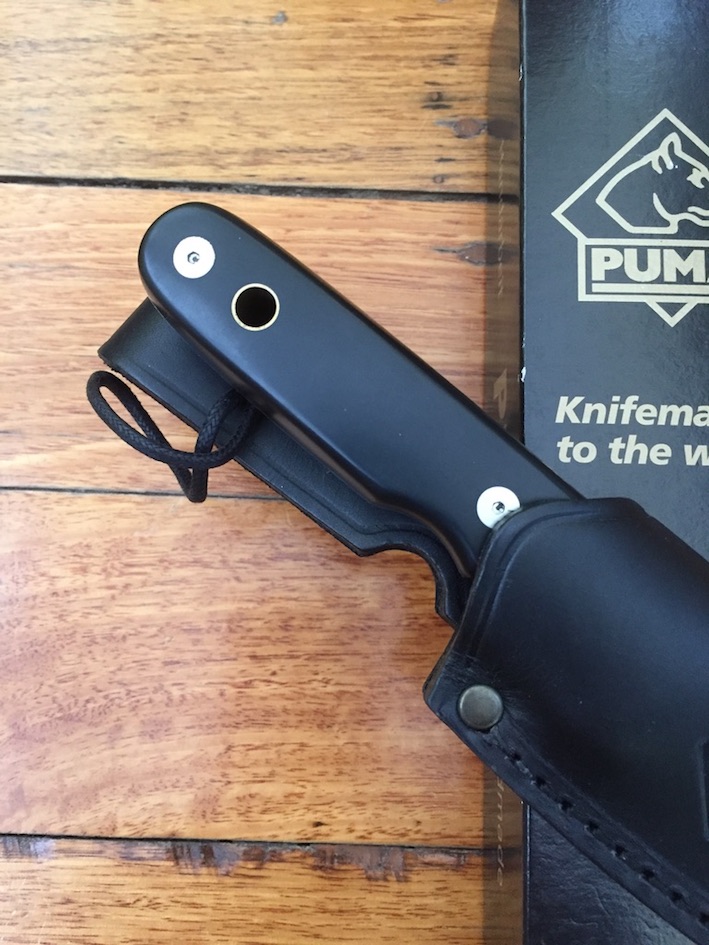 Puma Knife: Puma 2+2 Niederwild Fixed Blade knife with Micarta wood Handle