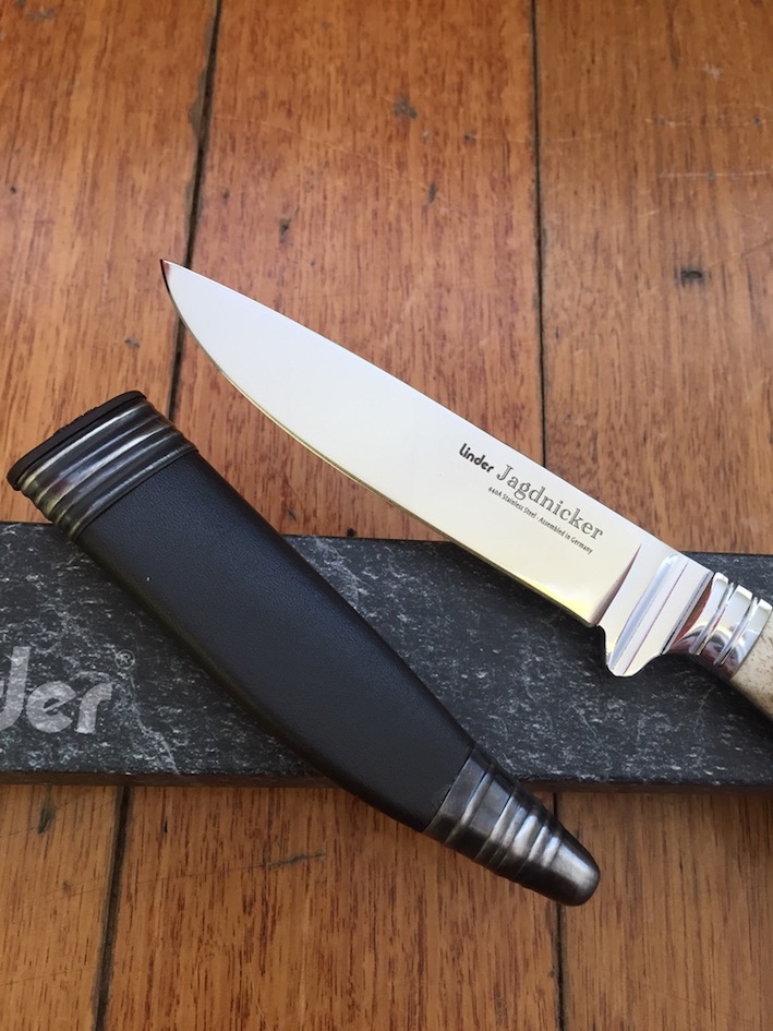 Linder Original Classic Hunter Jagdnicker Knife Dark Handle