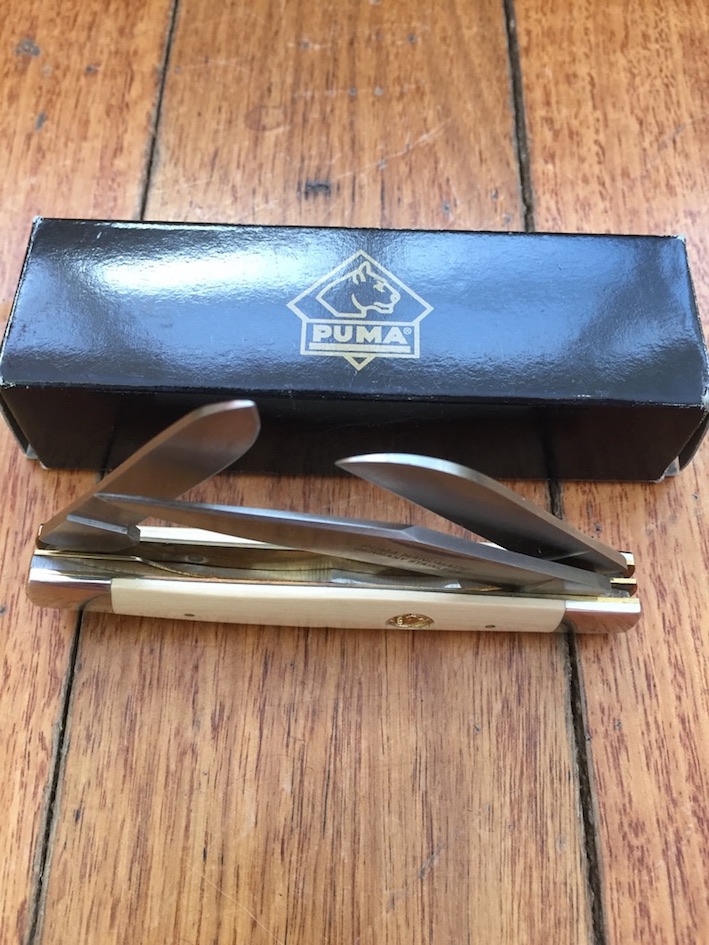 Puma Knife: Puma Original Stockman Knife with Faux Bone Handle