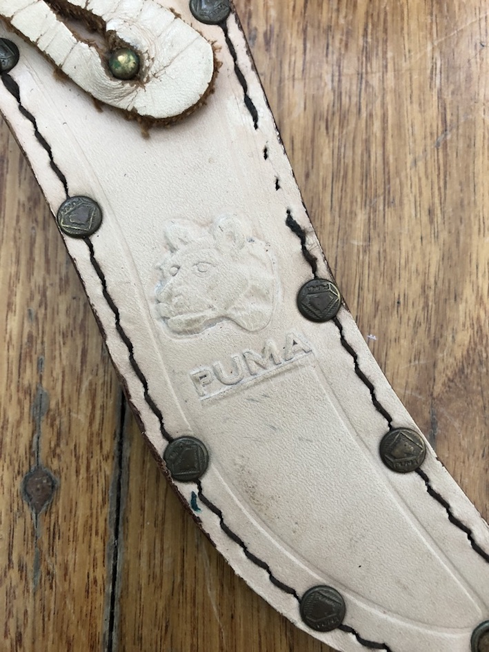 Puma Knife: Puma 11 6394 Original 1989 Hunters Companion in original sheath