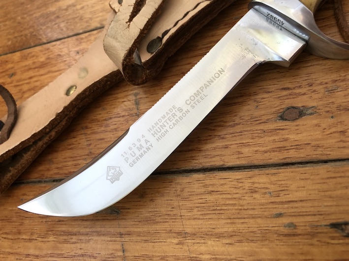 Puma Knife: Puma 11 6394 Original 1989 Hunters Companion in original sheath