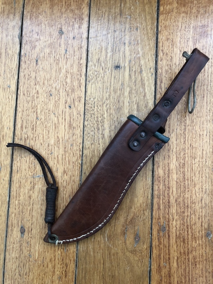 Puma Knife Sheath: Puma Pre 1964 Original White Hunter Knife Leather Sheath