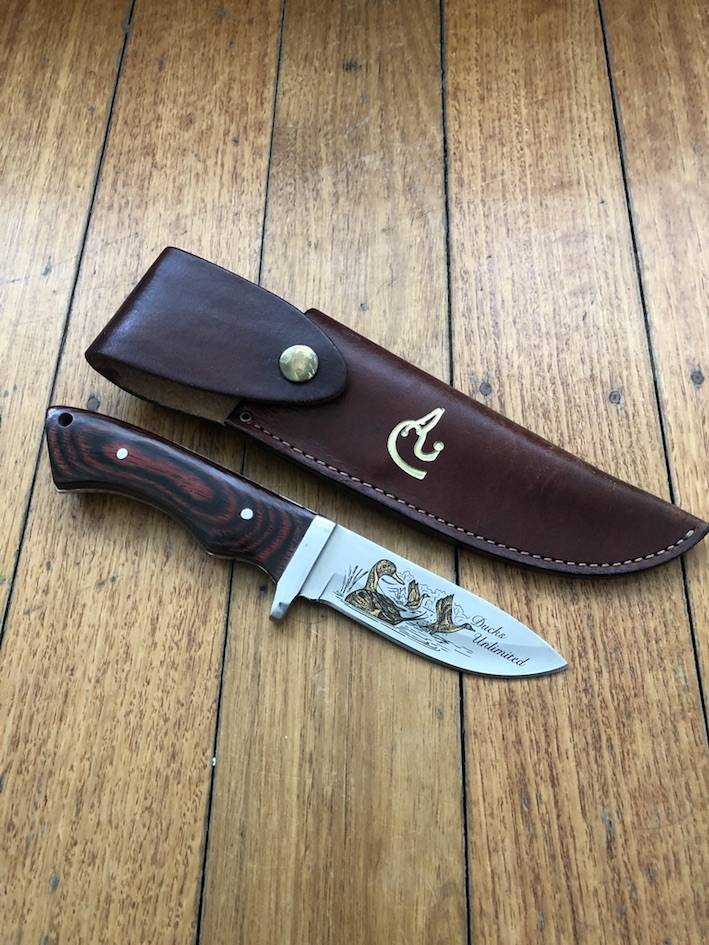 Grohmann Knives: Ducks Unlimited 2000 Pictou Presentation Knife