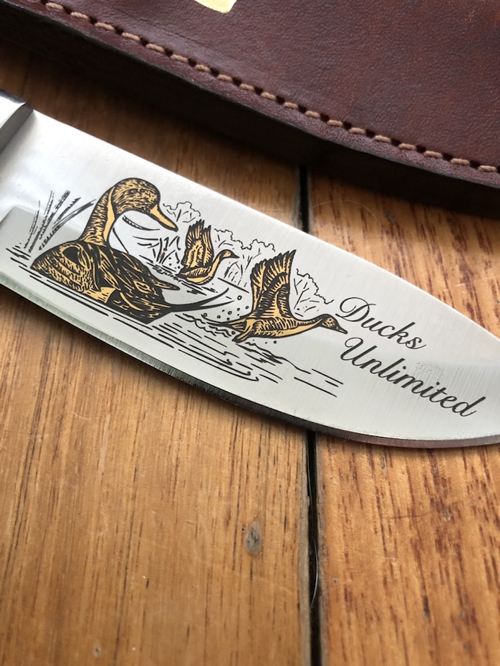 Grohmann Knives: Ducks Unlimited 2000 Pictou Presentation Knife