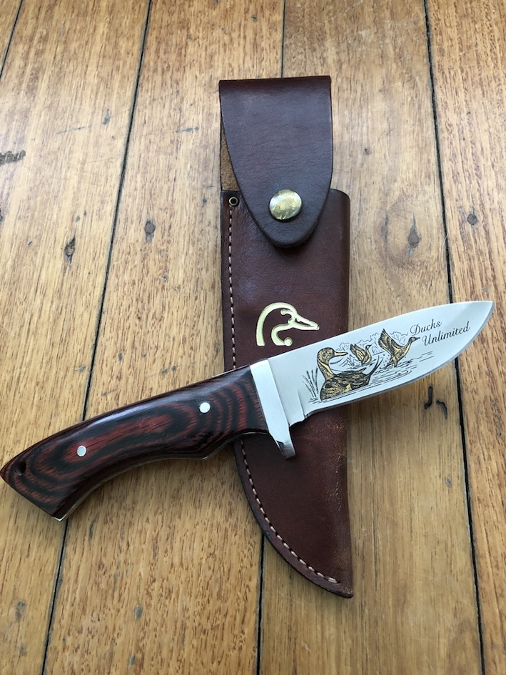 Grohmann Knives: Ducks Unlimited 2000 Pictou Presentation Knife