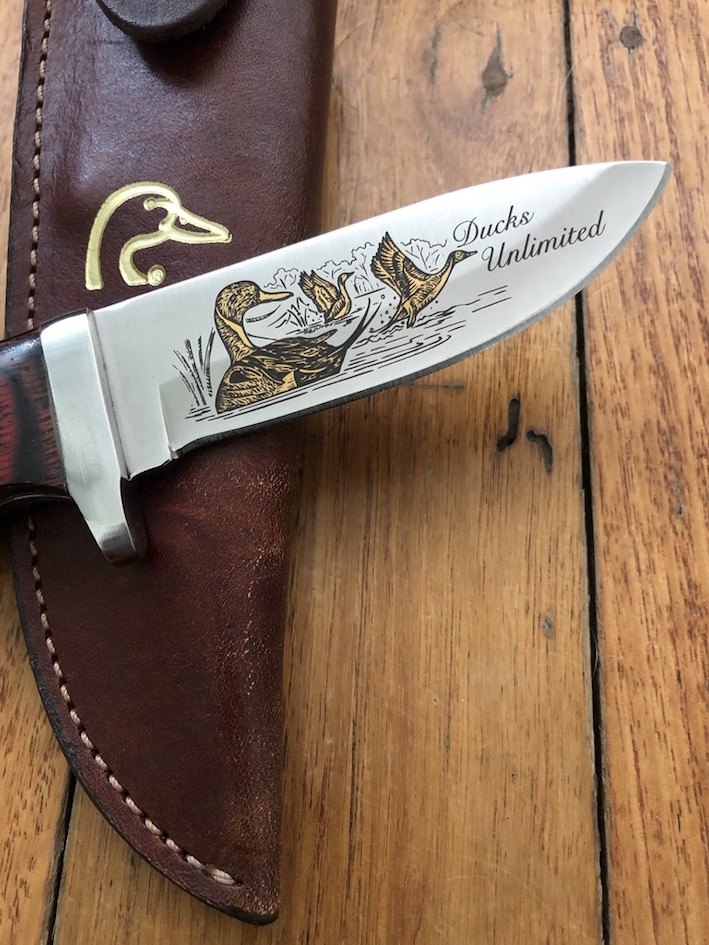Grohmann Knives: Ducks Unlimited 2000 Pictou Presentation Knife