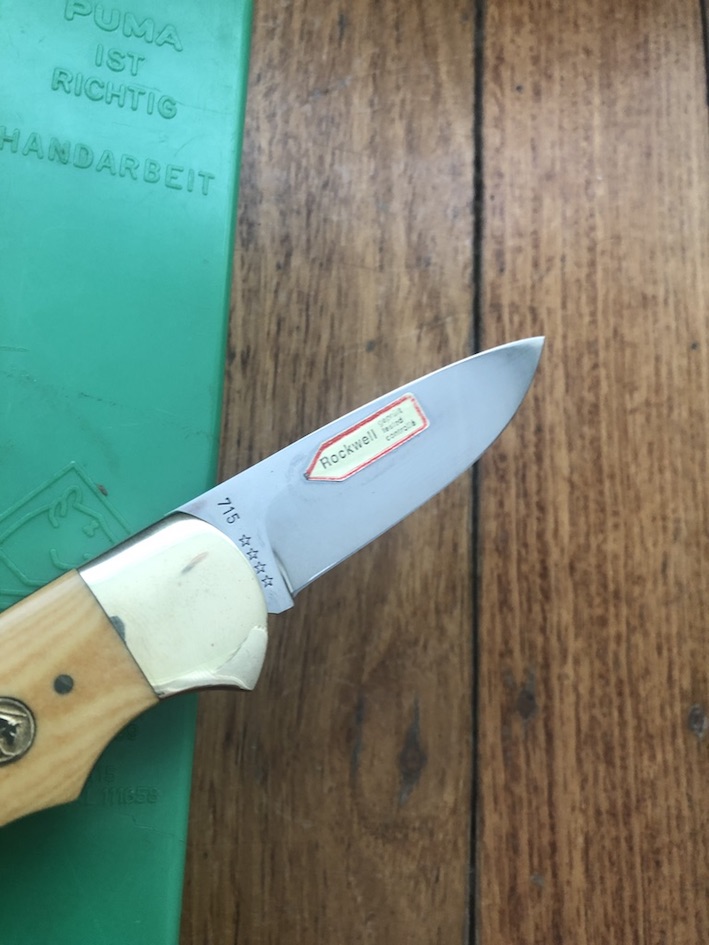 Puma Knife: Puma Original 1986 4 Star Folding Lock Blade Knife with ...