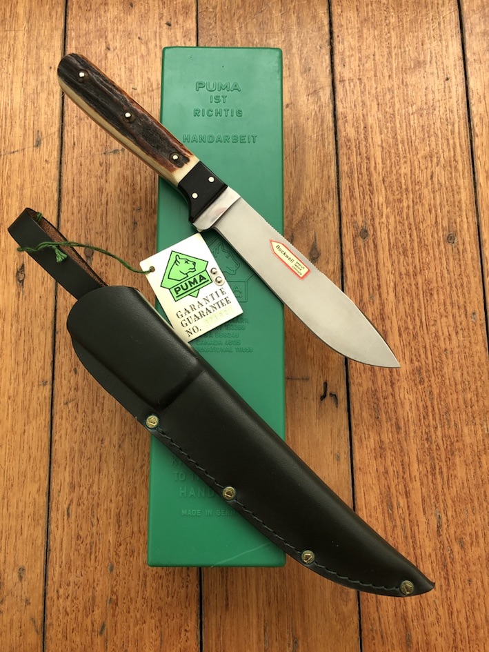 Puma Knife: Puma 1991 ForsterNicker Knife with Stag Handle & Green ...