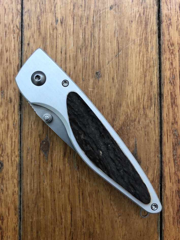 Puma Knife: Puma Handic Stag Slab Linerlock Folding Knife