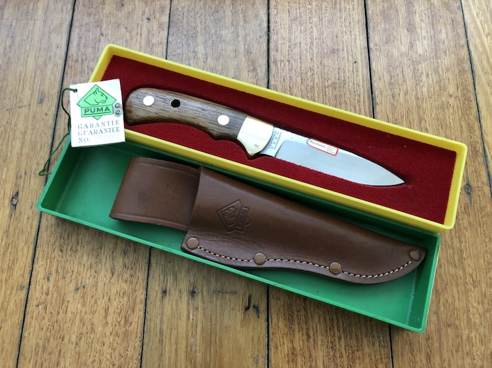Puma Knife: Puma Original 1989 4 Star Fixed Blade Knife with Walnut ...