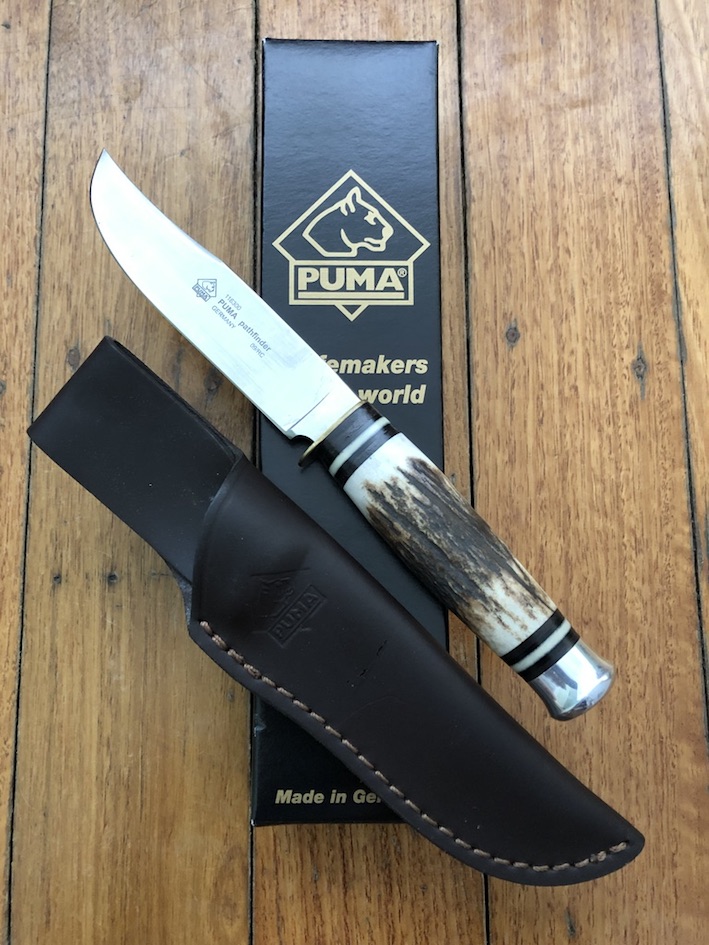 Puma Knife: Puma 2009 Pathfinder Bowie Handmade Knife with Genuine Stag ...
