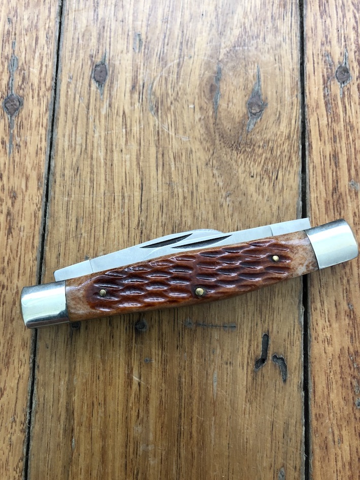 Puma Knife: Puma Original Stockman Knife with Light Brown Jigged Bone ...