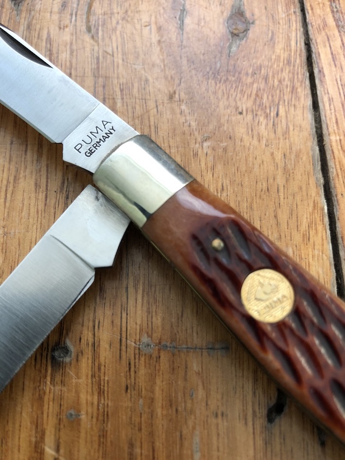 Puma Knife: Puma Original Stockman Knife with Light Brown Jigged Bone ...