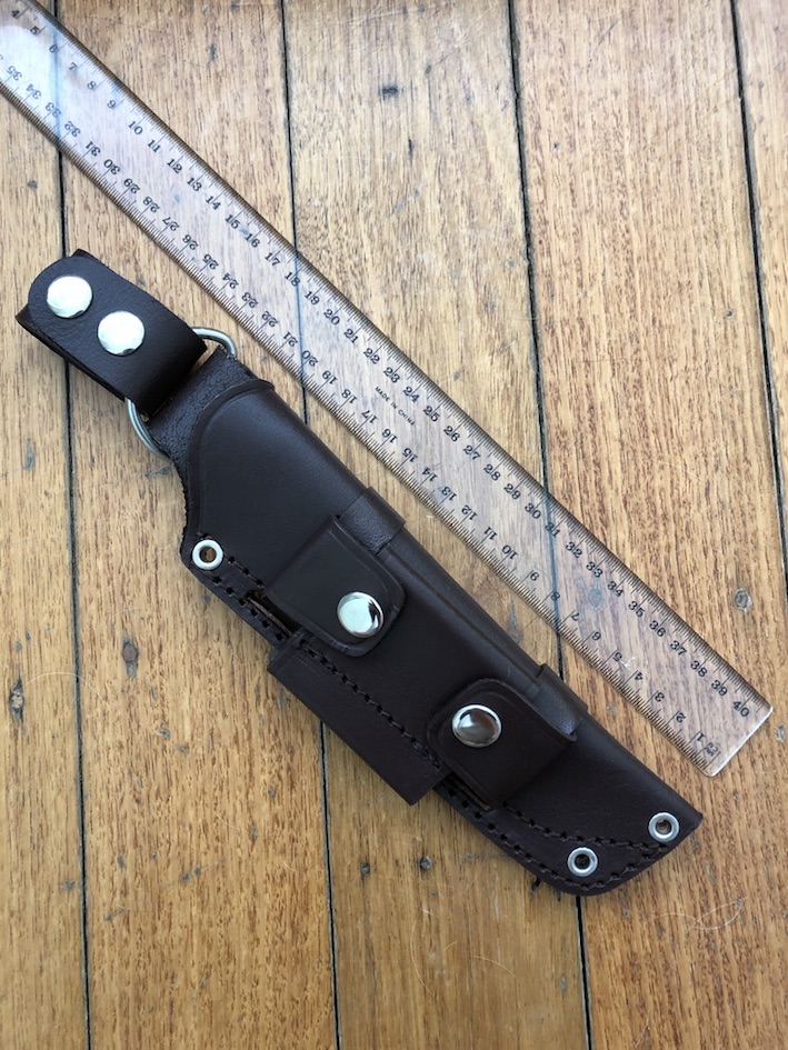 SOS Knife Sheath: LS1 Dark Brown Slip-In Leather Knife Sheath - 5.5"- 6 ...