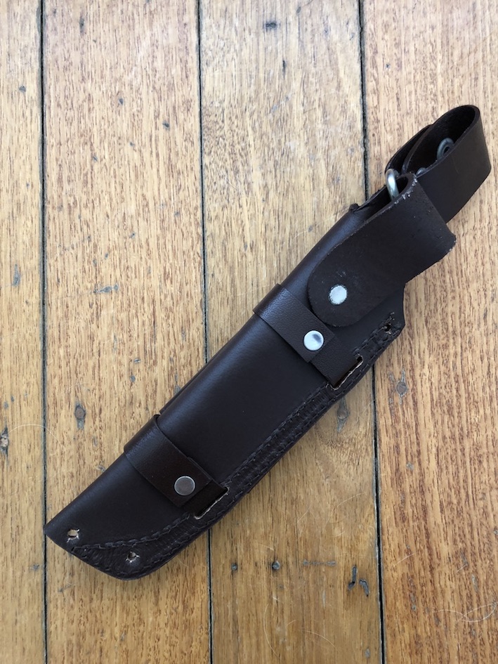 SOS Knife Sheath: LS1 Dark Brown Slip-In Leather Knife Sheath - 5.5"- 6 ...
