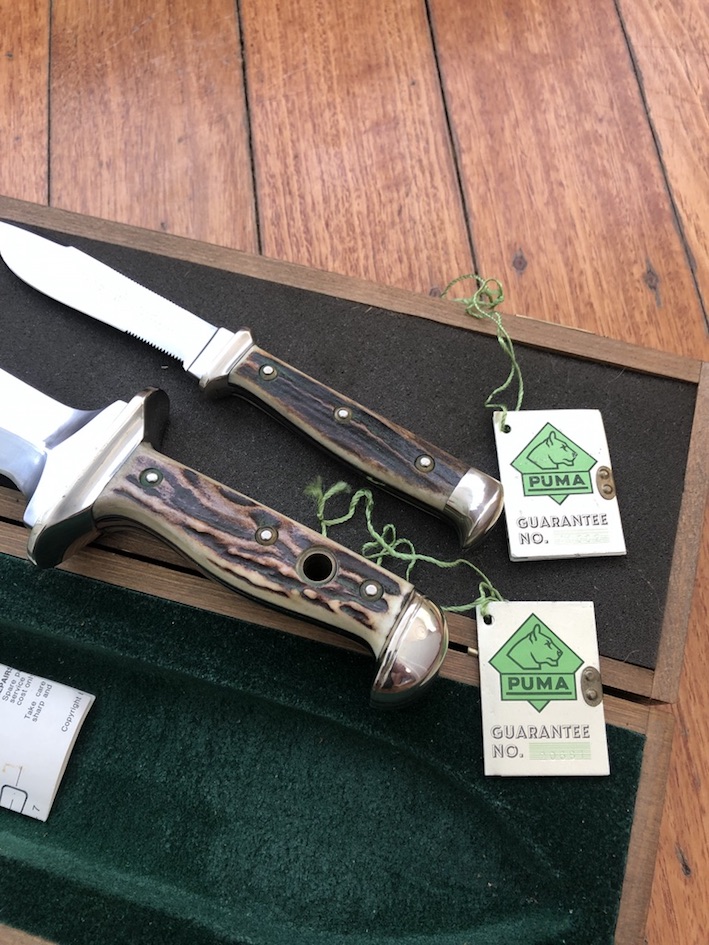 Puma Knife: Puma Vintage 1985/6 Waidbesteck Set (Waidblatt and Nicker ...