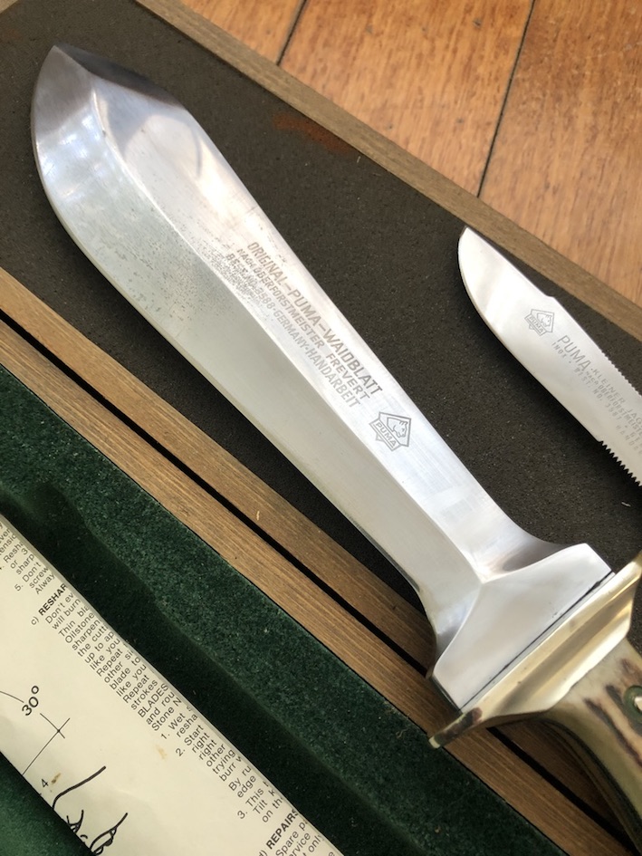 Puma Knife: Puma Vintage 1985/6 Waidbesteck Set (Waidblatt and Nicker ...