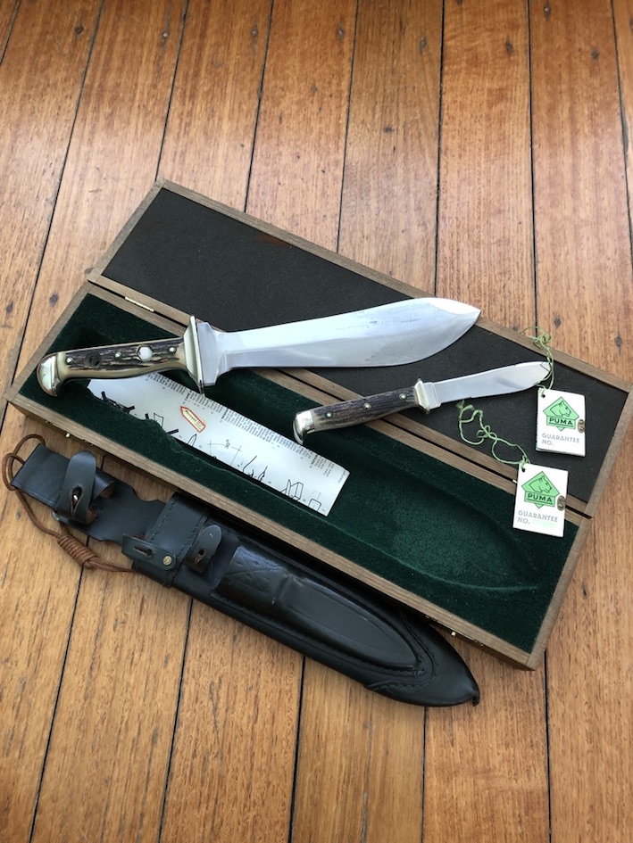 Puma Knife: Puma Vintage 1985/6 Waidbesteck Set (Waidblatt and Nicker ...