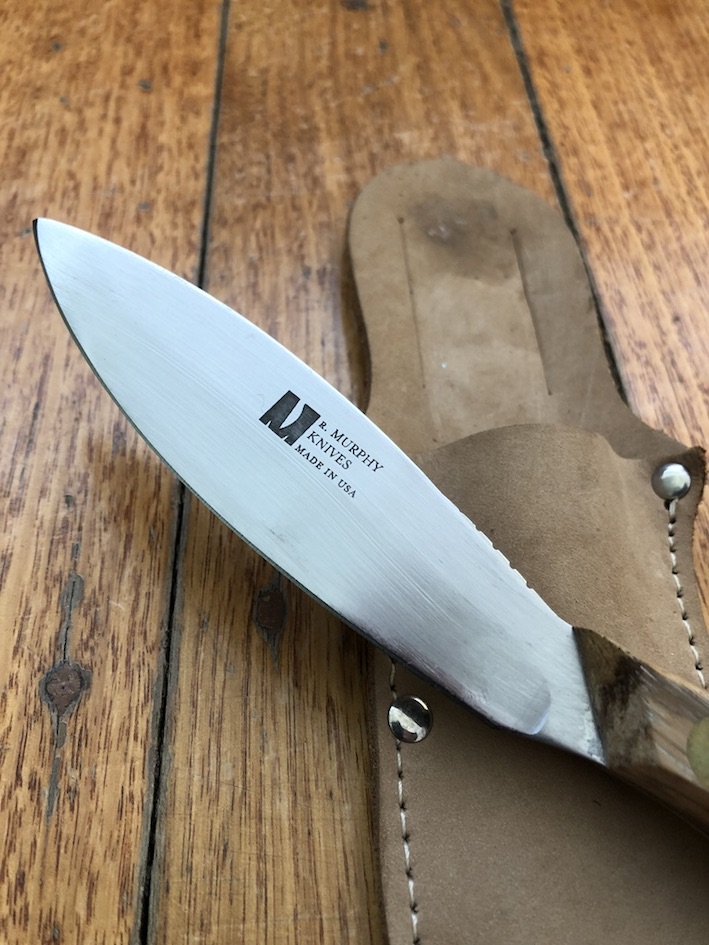 J.Murphy Knives USA: Canadian Guide Style Skinner with Suede Leather Sheath