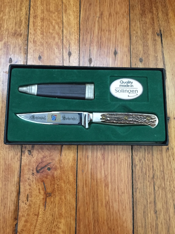 Widder Knife: Widder Solingen Jadgnicker Knife Bavarian City Knife with ...