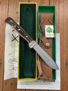 Puma Knife: Puma 11 6378 Original Mint 1983 OUTDOOR knife with original ...