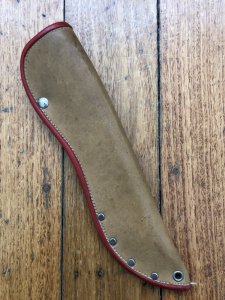 Puma Knife Sheath: Puma Rare 1970's era Tan Leather Sea Hunter Knife Sheath