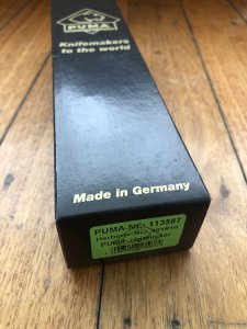 Puma Knife: Puma 2017 Jagdnicker 3587 Knife with Stag Antler Handle