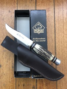 Puma Knife: Puma 2010 Pathfinder Bowie Handmade Knife with Genuine Stag ...