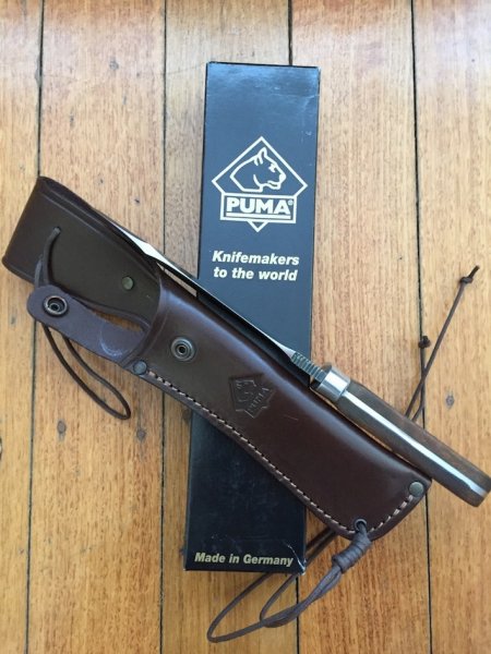 Puma Knife: Puma Current Model Automesser Plumwood Handle White Hunter ...