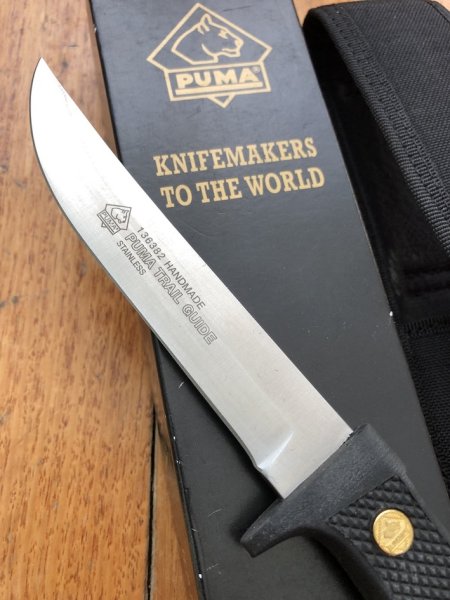Puma Knife: Puma Trail Guide Fixed Blade Knife with Krayton Handle